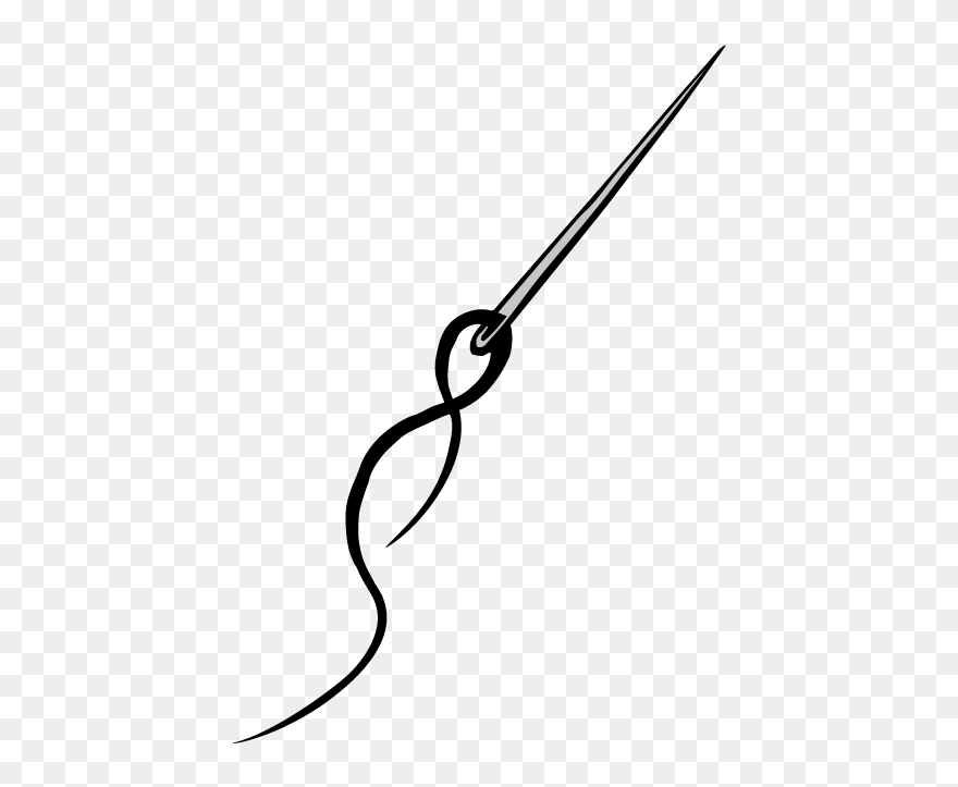 Needle And Thread - Line Art Clipart (#5719895) - PinClipart