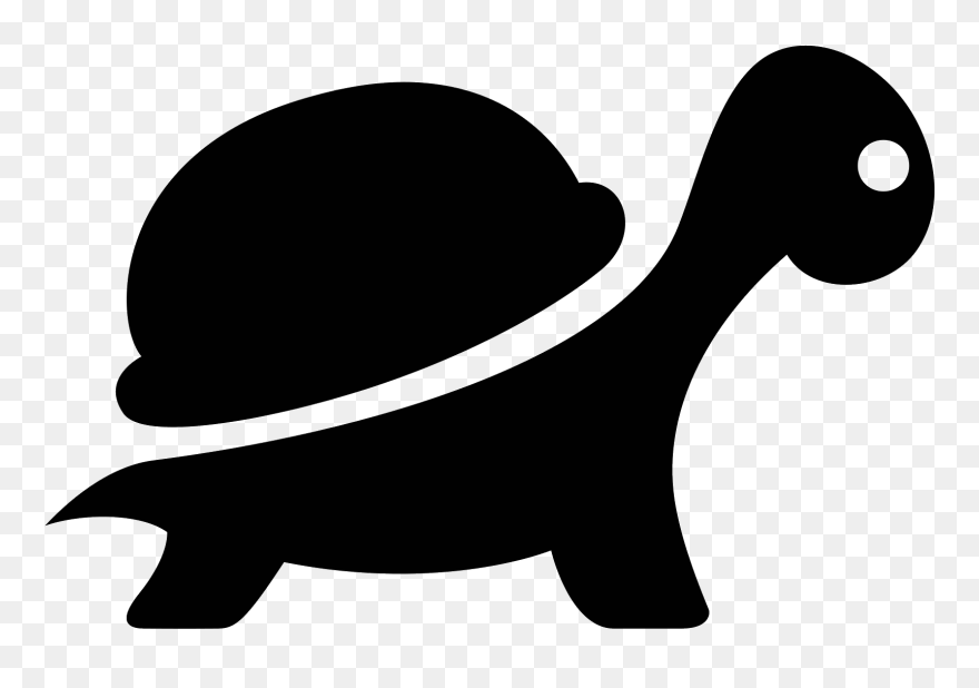 Tortoise Vector Black And White - Transparent Turtle Icon Png Clipart ...