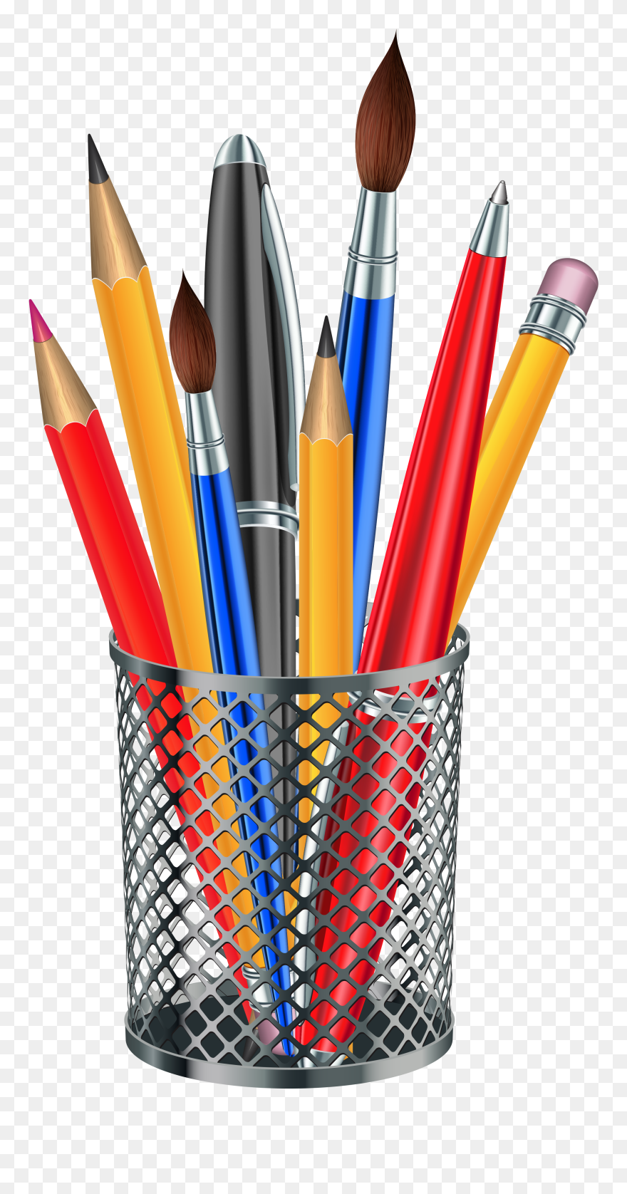 Notebook Clipart Ballpen - Transparent Background Pens And Pencils Png ...