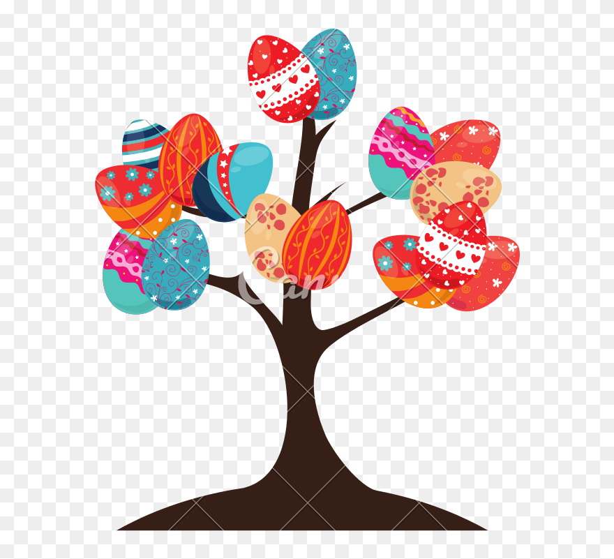 Easter Egg Tree Png - Illustration Clipart (#5740186) - PinClipart