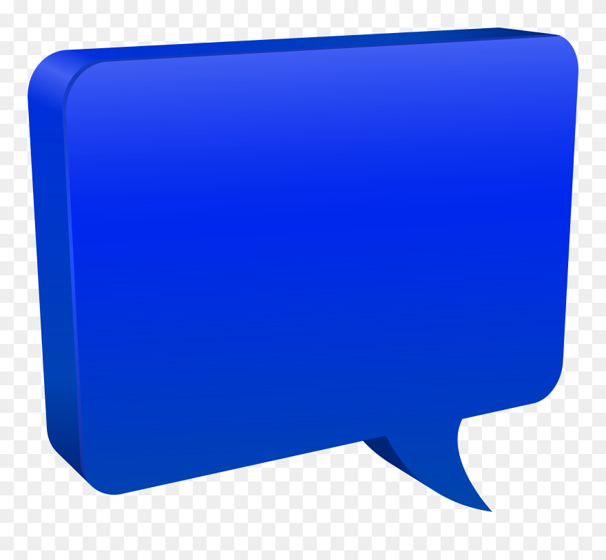 Blue Speech Bubble Clipart Clip Art Freeuse Speech - Png Download ...