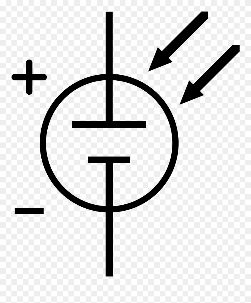 Download Cell Symbol - Solar Cell Circuit Symbol Clipart (#5747061 ...