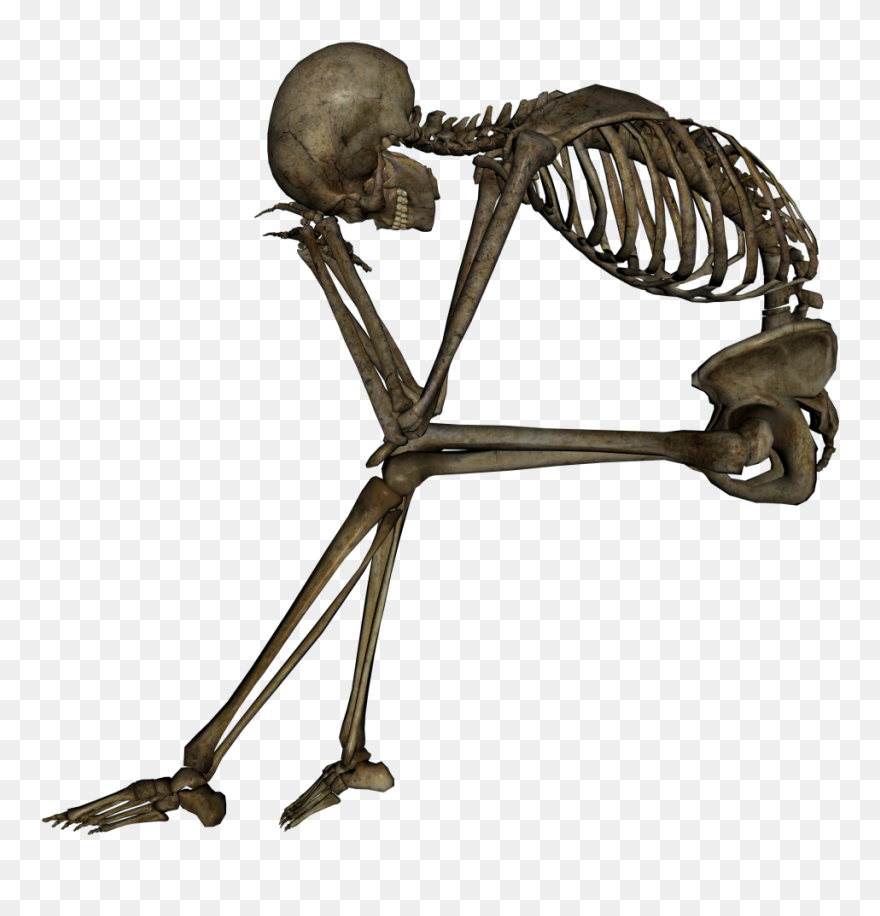 Download Skeleton, Skull Png Image - Sad Skeleton Png Clipart (#5748066 ...