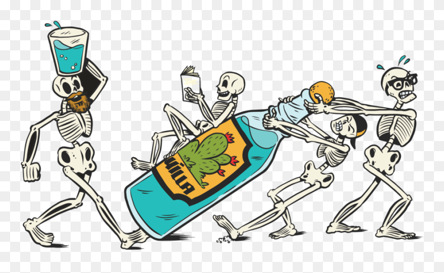 Download Transparent Running Skeleton Clipart - Cartoon - Png Download ...