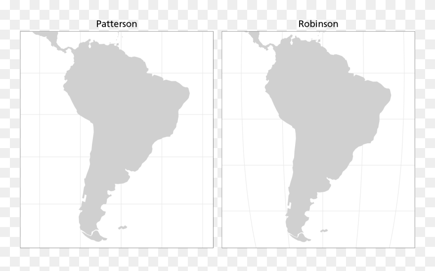 Maps Vector Equirectangular - Patterson Projection Clipart (#5748180 ...