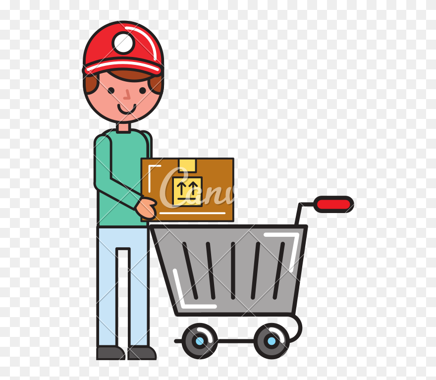 Shopping Customer Cartoon Clipart (#5748748) - PinClipart