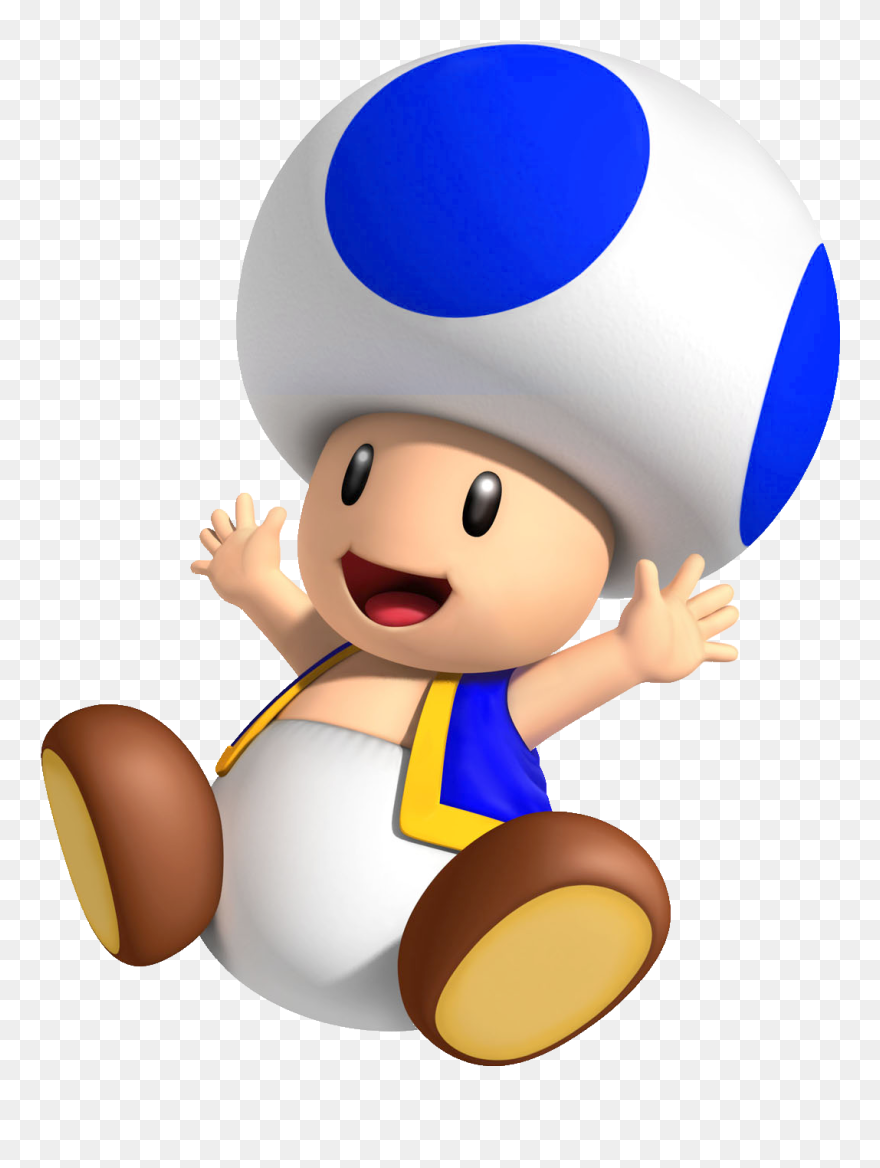 Super Mario Toad Blue Clipart (#5750432) - PinClipart