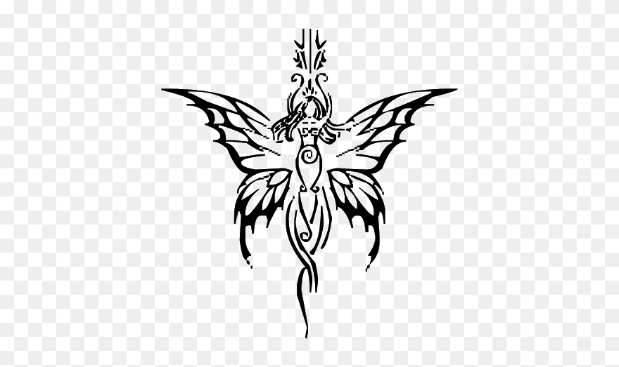 Tattoo Woman Body Art Body Modification Clip Art - Celtic Fairy Tattoo ...