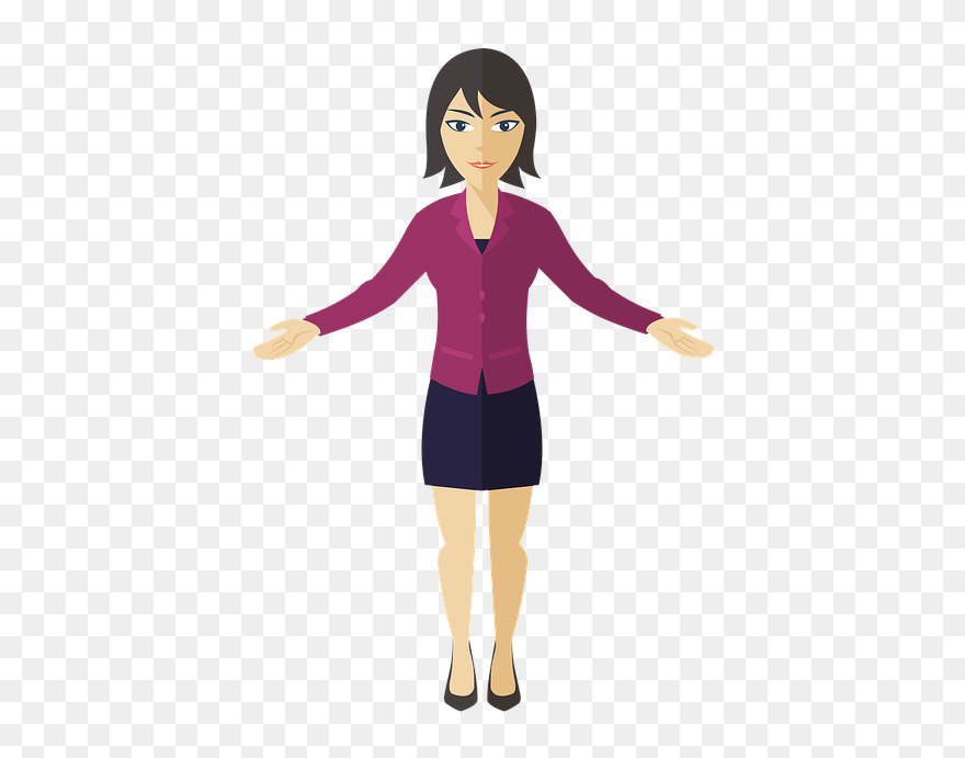 Thumb Image - Cartoon Woman Transparent Background Clipart (#5753764 ...