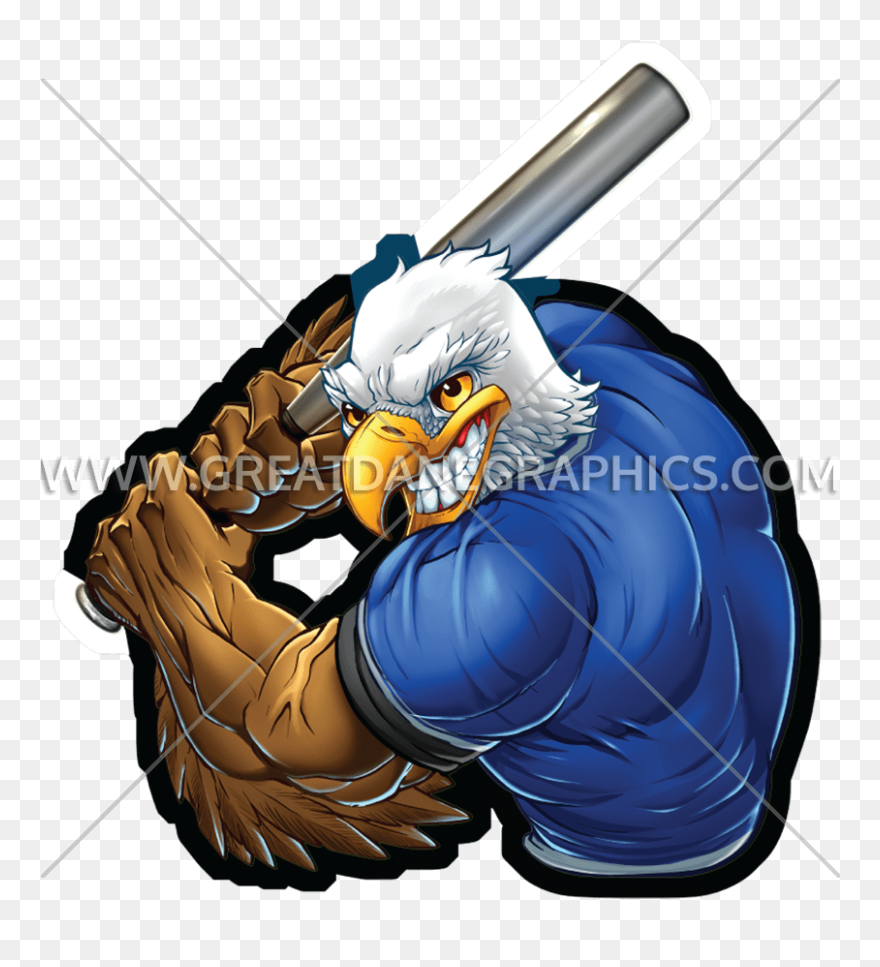 Download Baseball Eagle Mascot Clipart Clipart Library Eagle - Gambar ...