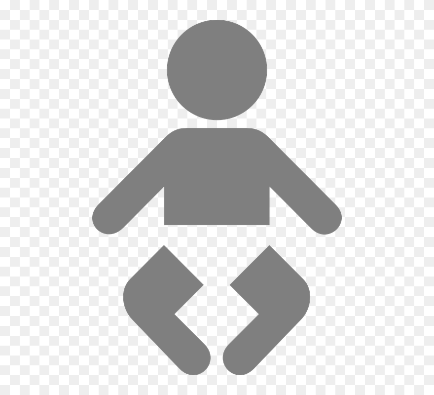 Royalty Free, Gray, Free Illustrations, Free Vector - Black Baby Png ...