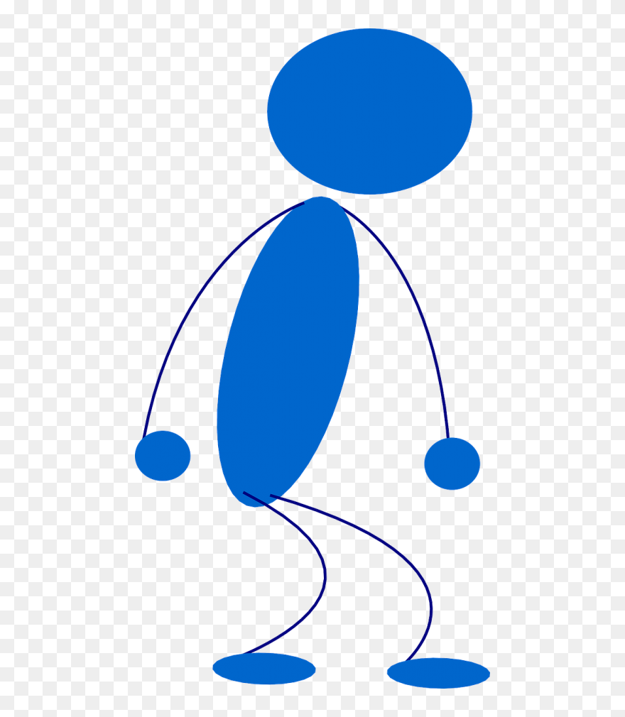 Stickman Stick Figure Matchstick Man - Blue Stickman Png Clipart ...