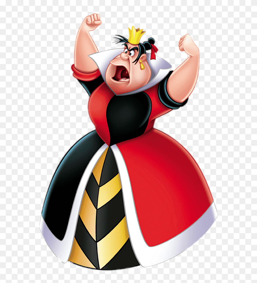 Angry Queen Of Hearts - Queen Of Heart Disney Clipart (#5763513 ...
