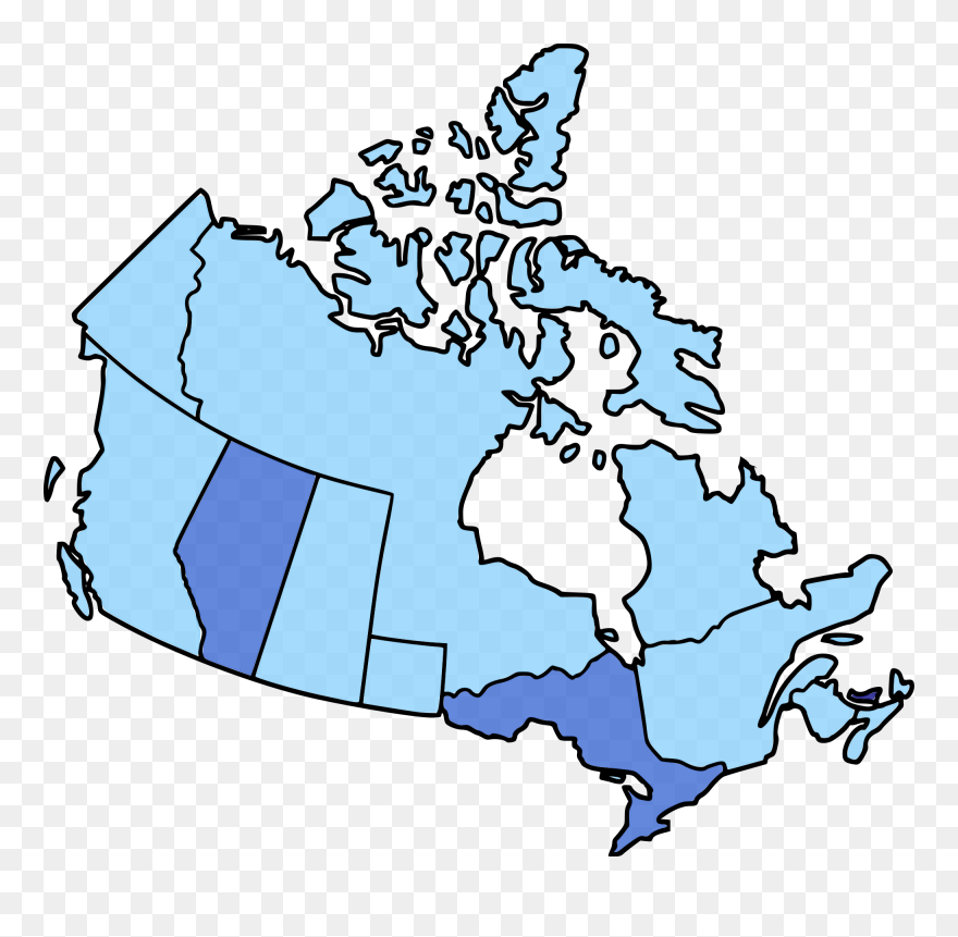 Clipart Map Map Canada - Map Of Canada Before Confederation - Png ...