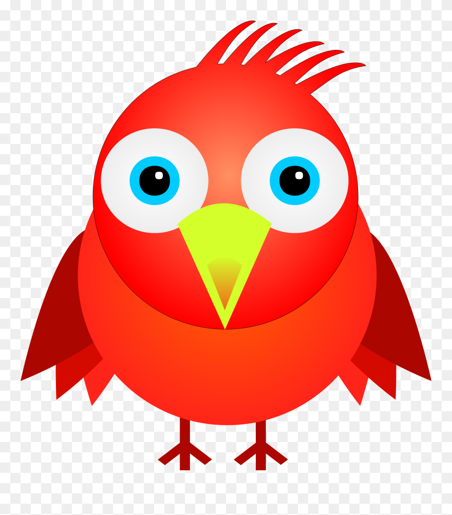 Faces Clipart Bird - Red Birds Clip Art - Png Download (#5765601 ...