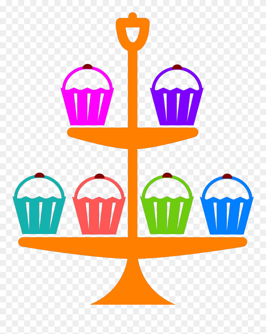 Cupcake Stand Clipart Png Transparent Png (#5771631) - PinClipart