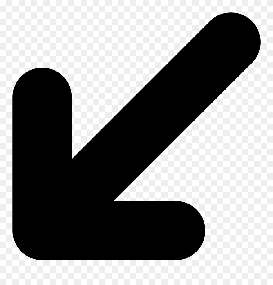 Previous Button Clipart Black Arrow - White Arrow Round Edges - Png ...