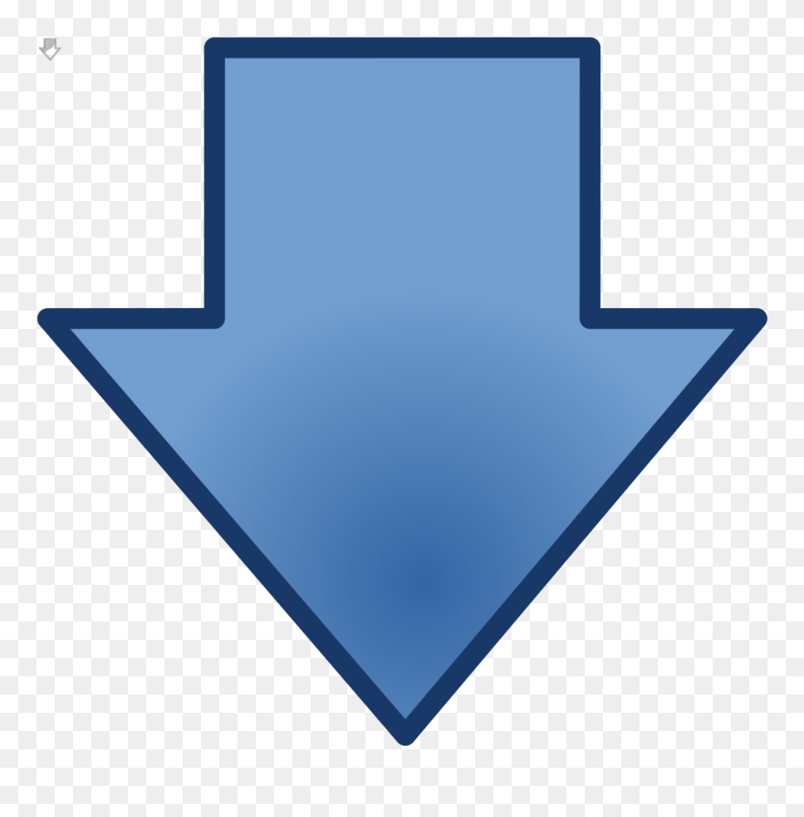 Little Blue Down Arrow Svg Clip Arts - Sign - Png Download (#5773998 ...