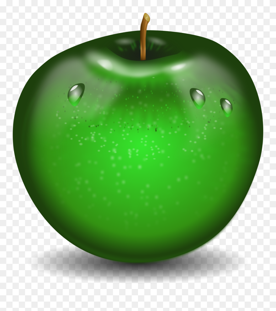 Green Apple Svg Clip Arts - Real Green Apple Fruits - Png Download ...