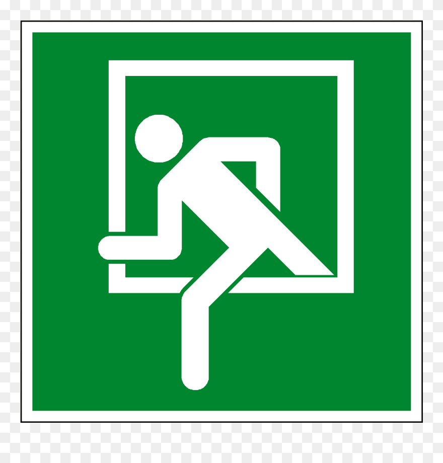 Download Emergency Clipart Survival Guide - Emergency Exit Window Sign ...
