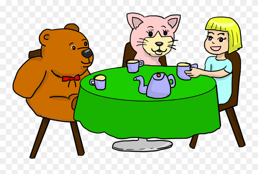 Tea Party Cartoon Png Clipart (#5782427) - PinClipart