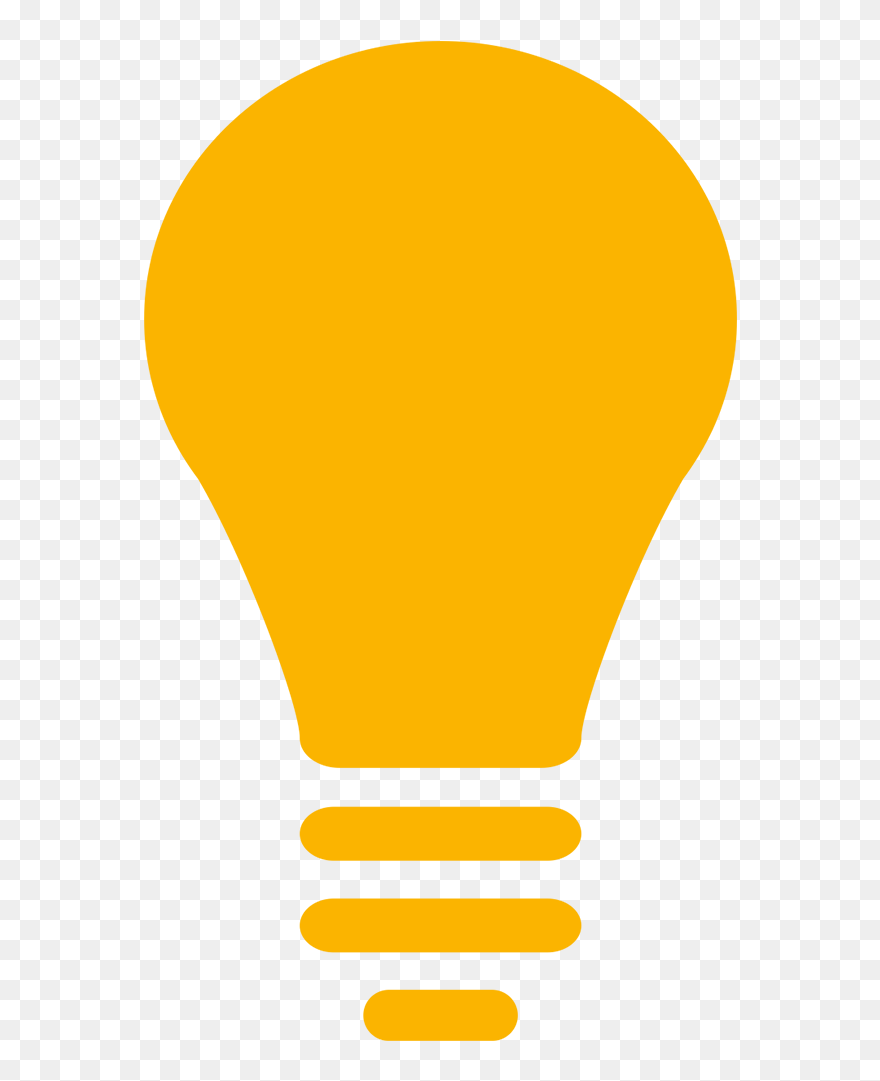 Cartoon Yellow Light Bulb Clipart (#5788738) - PinClipart