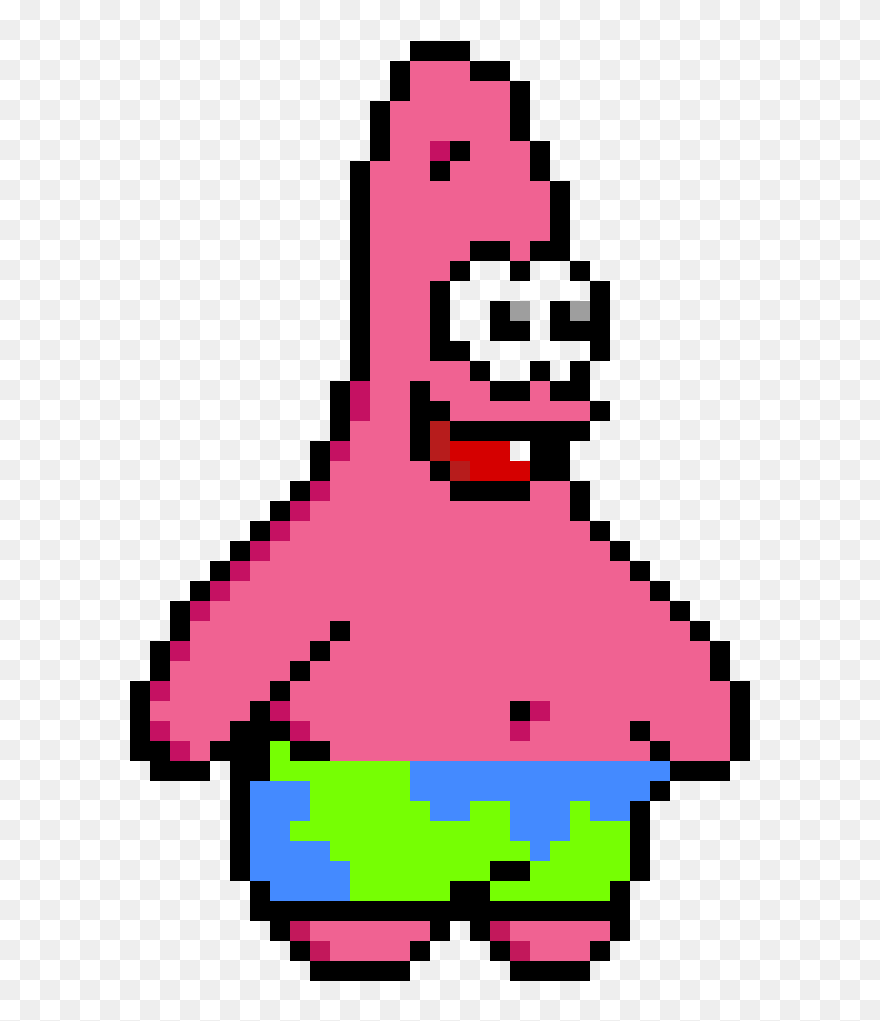 Transparent Patrick Star Png - Pixel Art Patrick Star Clipart (#5791813 ...
