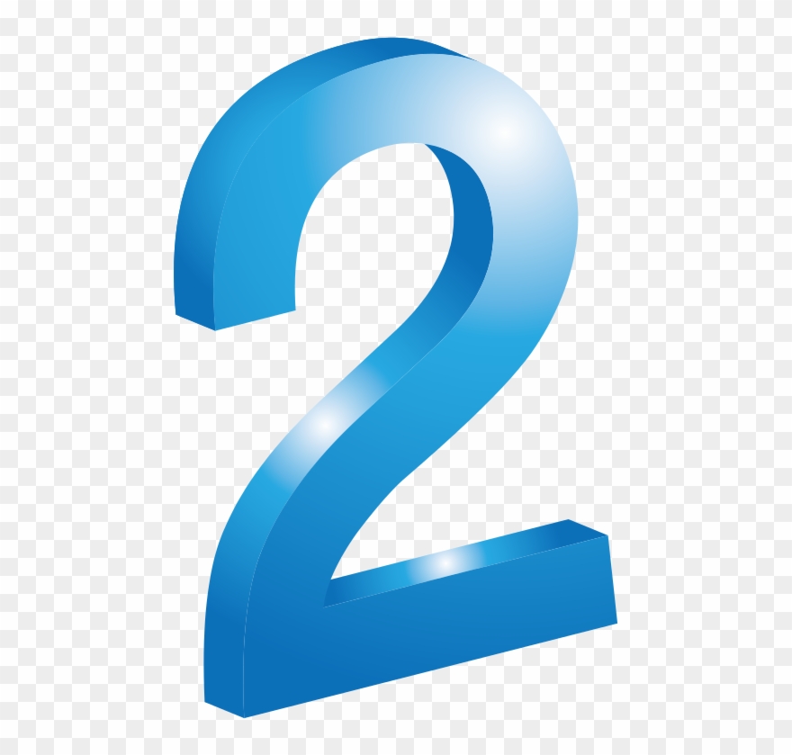Free Ø§ù„ø±ù‚ù Ø¥ø«ù - Numero 2 Azul Png Clipart (#586766) - PinClipart