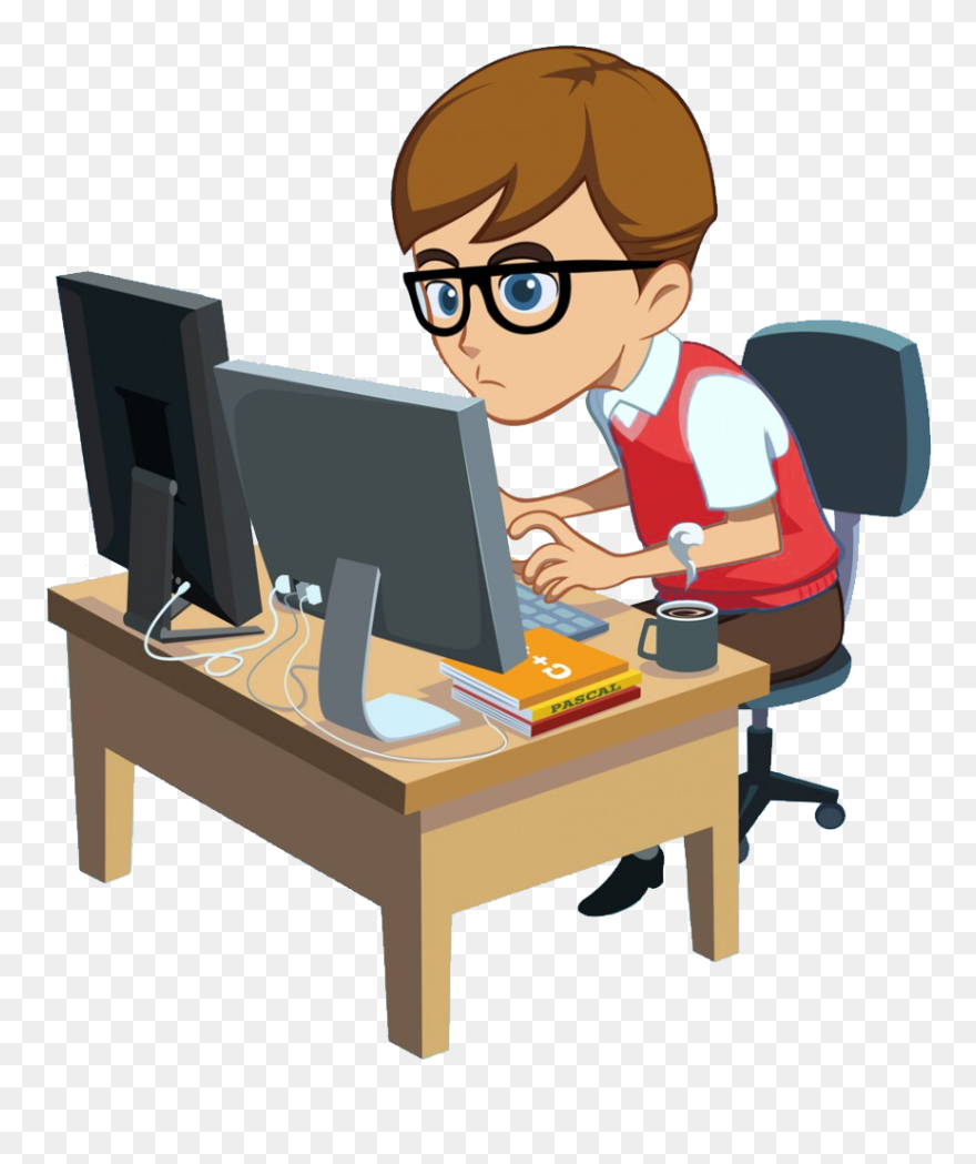 Download Transparent Agent Clipart - Programmer Cartoon Png (#5811619 ...