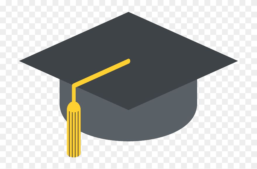 Graduation Cap Emoji Clipart - Emoticon Graduation - Png Download ...