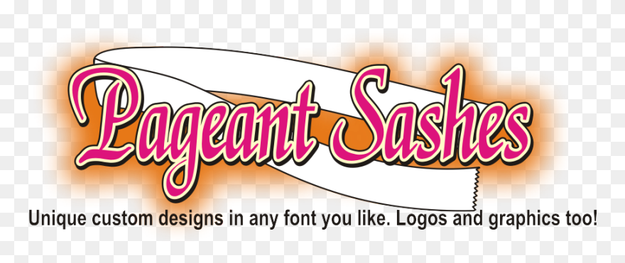Custom Printed Pageant Sashes - Sash For Pageant Designs Clipart ...