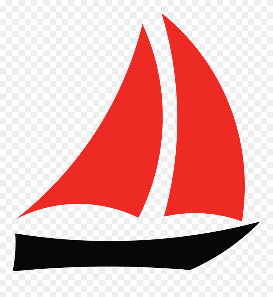 Red Sailboat Logo Clipart (#5817488) - PinClipart