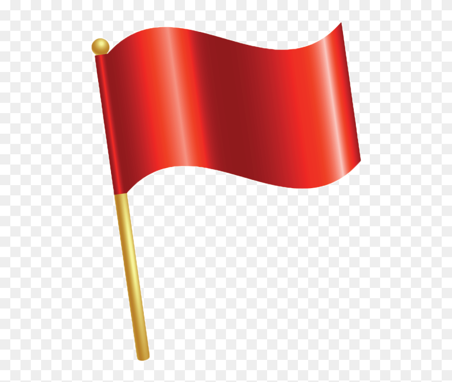 Red Flag Clip Art - Transparent Background Red Flag Png (#5818598 ...