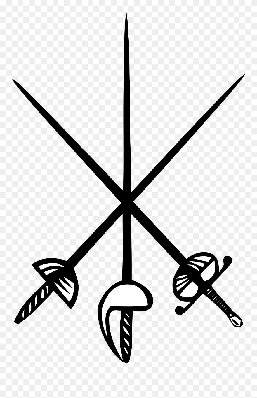 Saber Vector Fencing Sword Clip Art Library Stock - Fencing Foil - Png ...