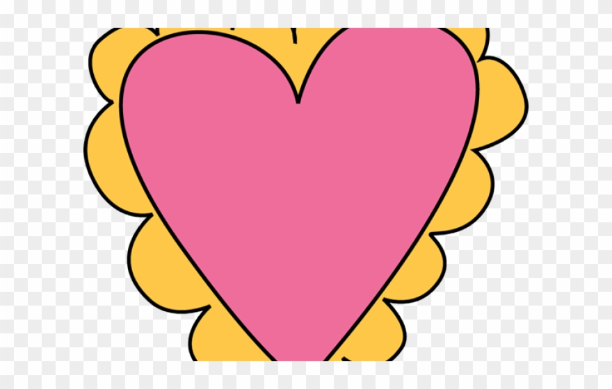 Valentine`s Day Clipart Scalloped Heart - Clip Art - Png Download ...
