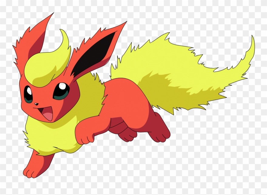 Flareon Transparent Stickpng Black And White Library - Flareon Pokemon ...