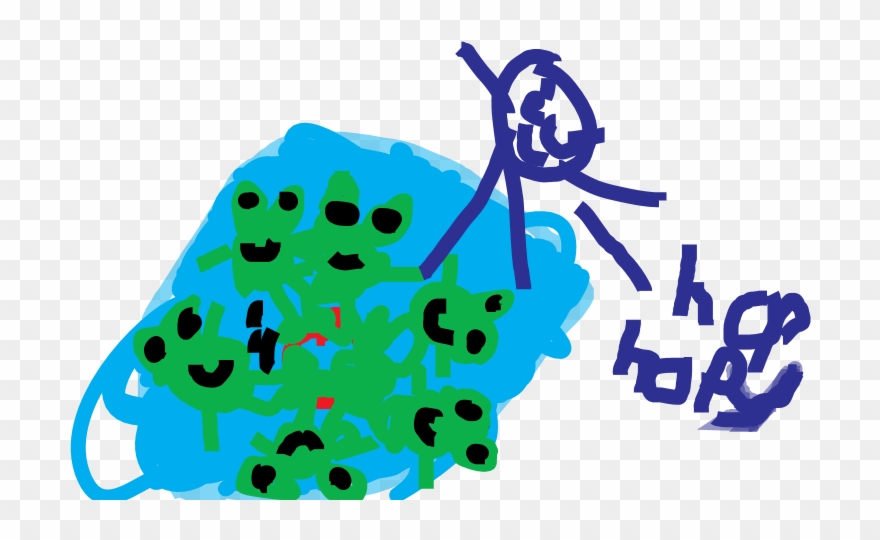 Like The Frogs Lie Backward In The Pond And Put Their Clipart (#615972 ...