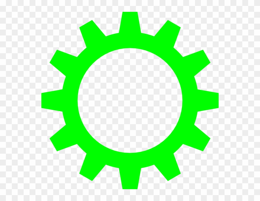 Green Cog Wheel Clipart (#625512) - PinClipart