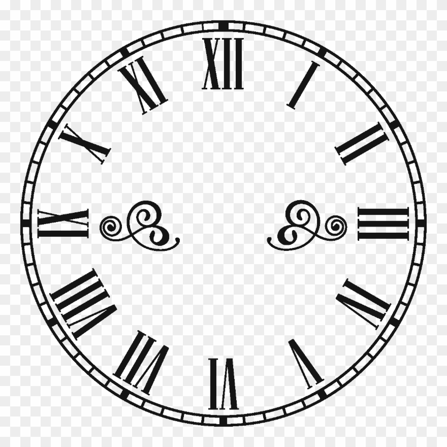 Download Clock Decals With Roman Numbers Cheap Stickers - Roman Numbers ...