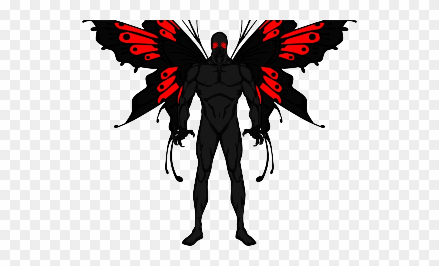 Mothman Clipart Transparent Man - Draw Mothman - Png Download (#643972 ...
