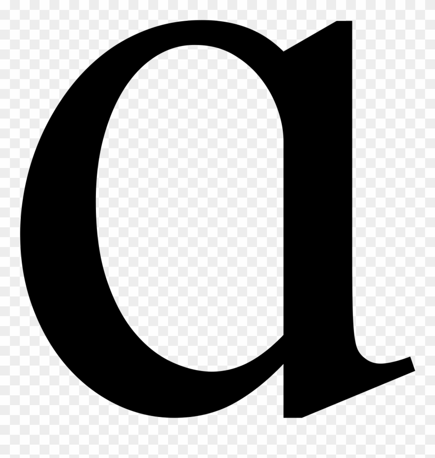 Latin Lowercase Script A - Lowercase A Script Clipart (#649611 ...