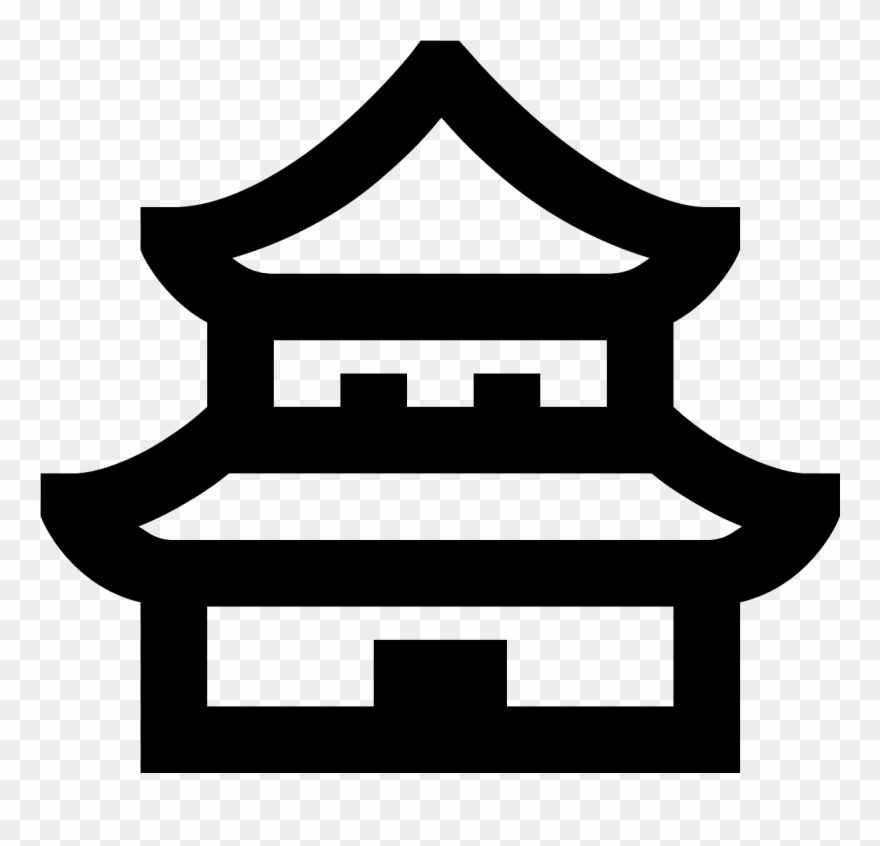 Download This Is A Three Tier Building - Chinese Temple Icon Png ...