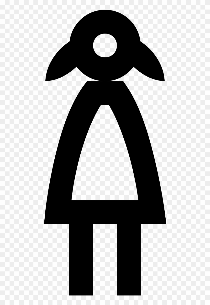 Logo Of The Girl Consists Of A Stick Figure With Two Clipart (#652659 ...