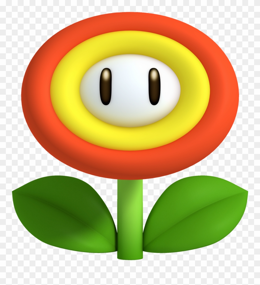 Download Mario Clipart Flower Power - Mario Fire Flower - Png Download ...