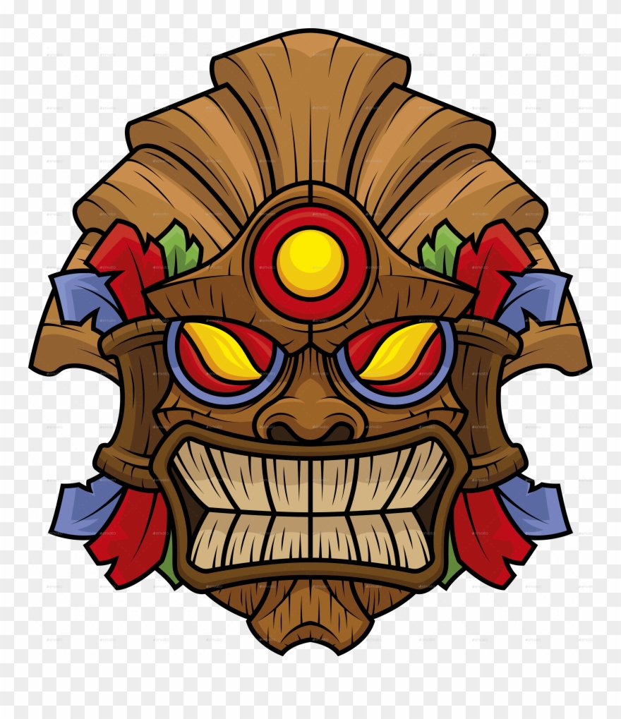 The Tiki Collection Vol 2 - Tiki Mask Png Clipart (#660269) - PinClipart