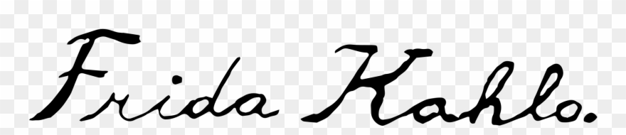 Open - Frida Kahlo Signature Clipart (#676731) - PinClipart
