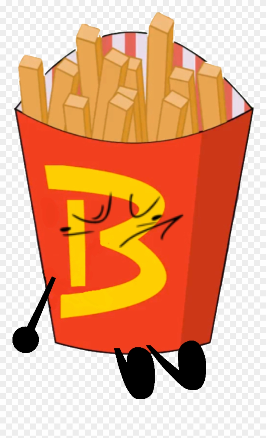Fries Png Clipart - Bfdi Fries Body Transparent Png (#684743) - PinClipart