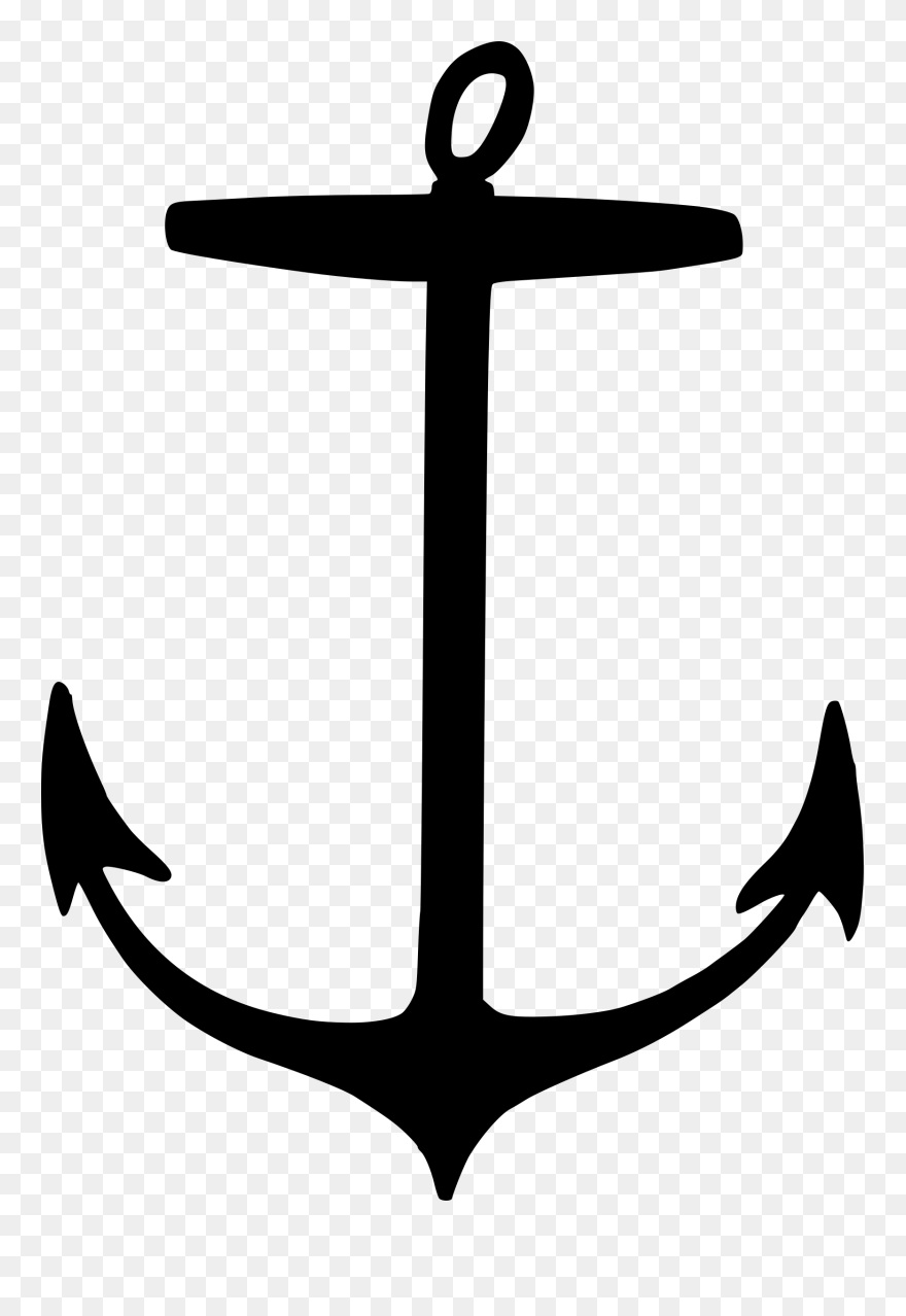 Stockless Anchor Download Anchors Aweigh Symbol - Anchor Clipart - Png ...