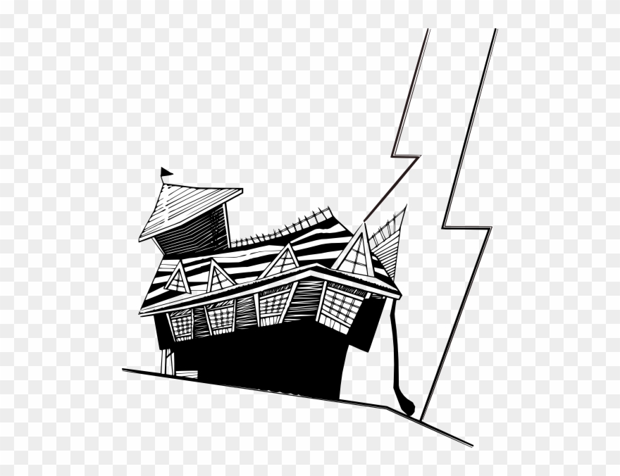 Cartoon Crooked House Clipart House Clip Art - Traditional Malay House ...