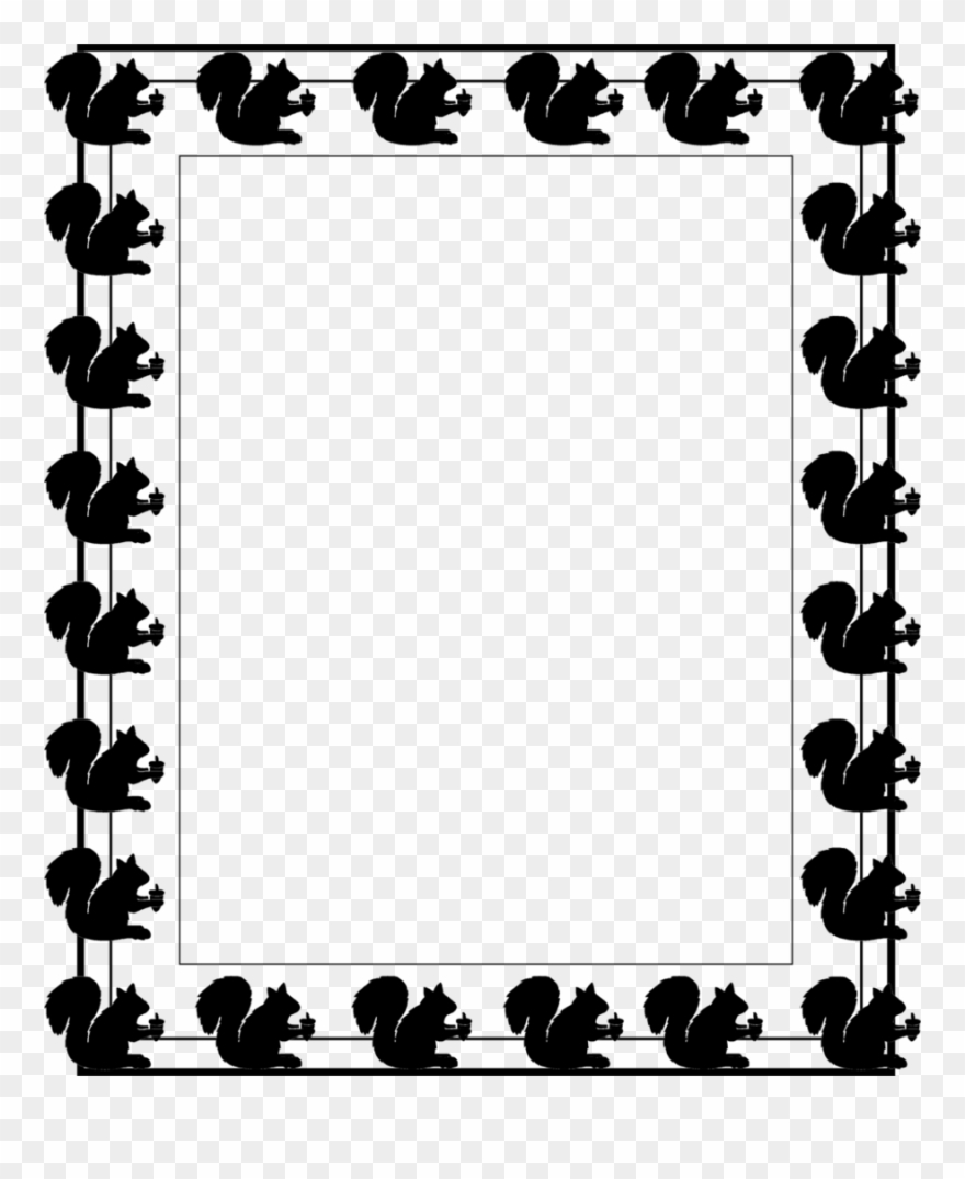 Squirrel Clip Art Border Clipart Squirrel Borders And - Clip Art ...